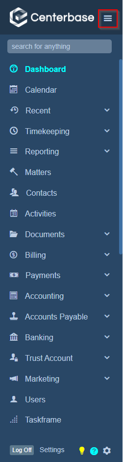 Centerbase Navigation Bar – Centerbase