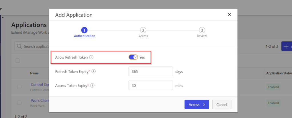 Configuring iManage – Centerbase