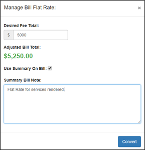 Creating a Flat Rate Bill – Centerbase