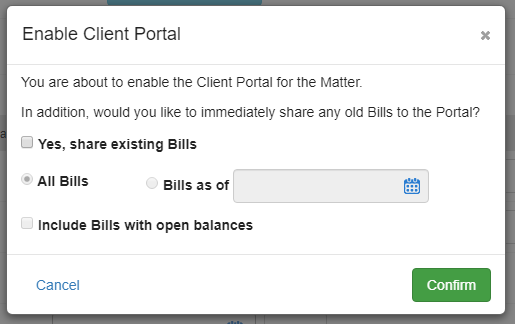 Client Portal Settings – Centerbase
